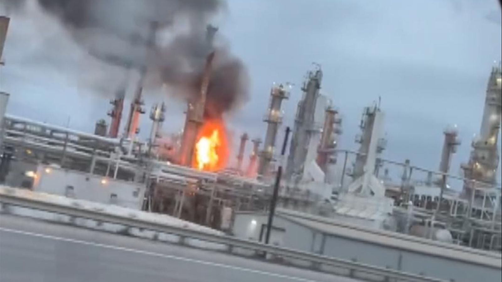 Large fire breaks out at refinery