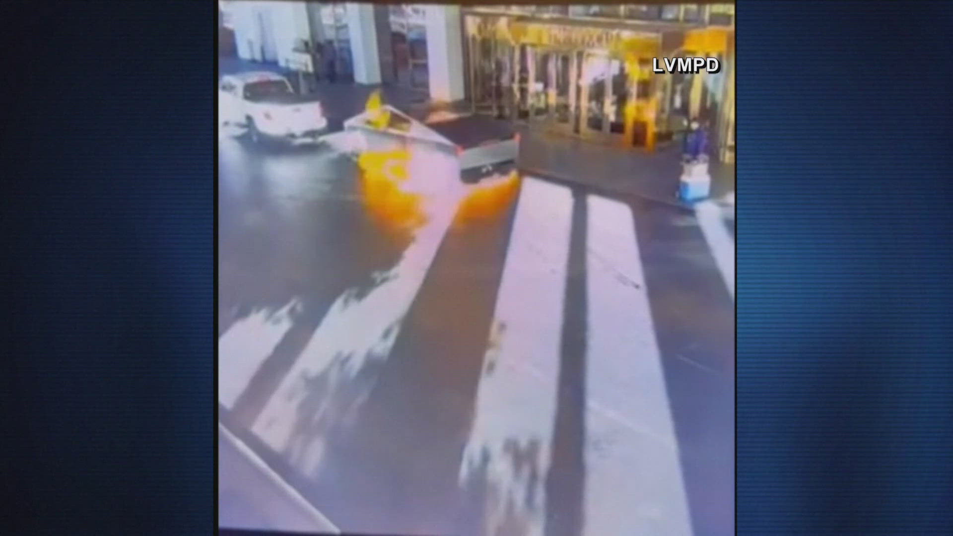 Tesla Cybertruck explodes in front of Trump hotel, investigation underway