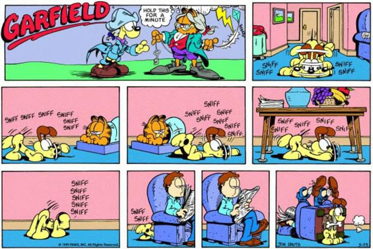 10 Best Odie Garfield Comic Strips, Ranked