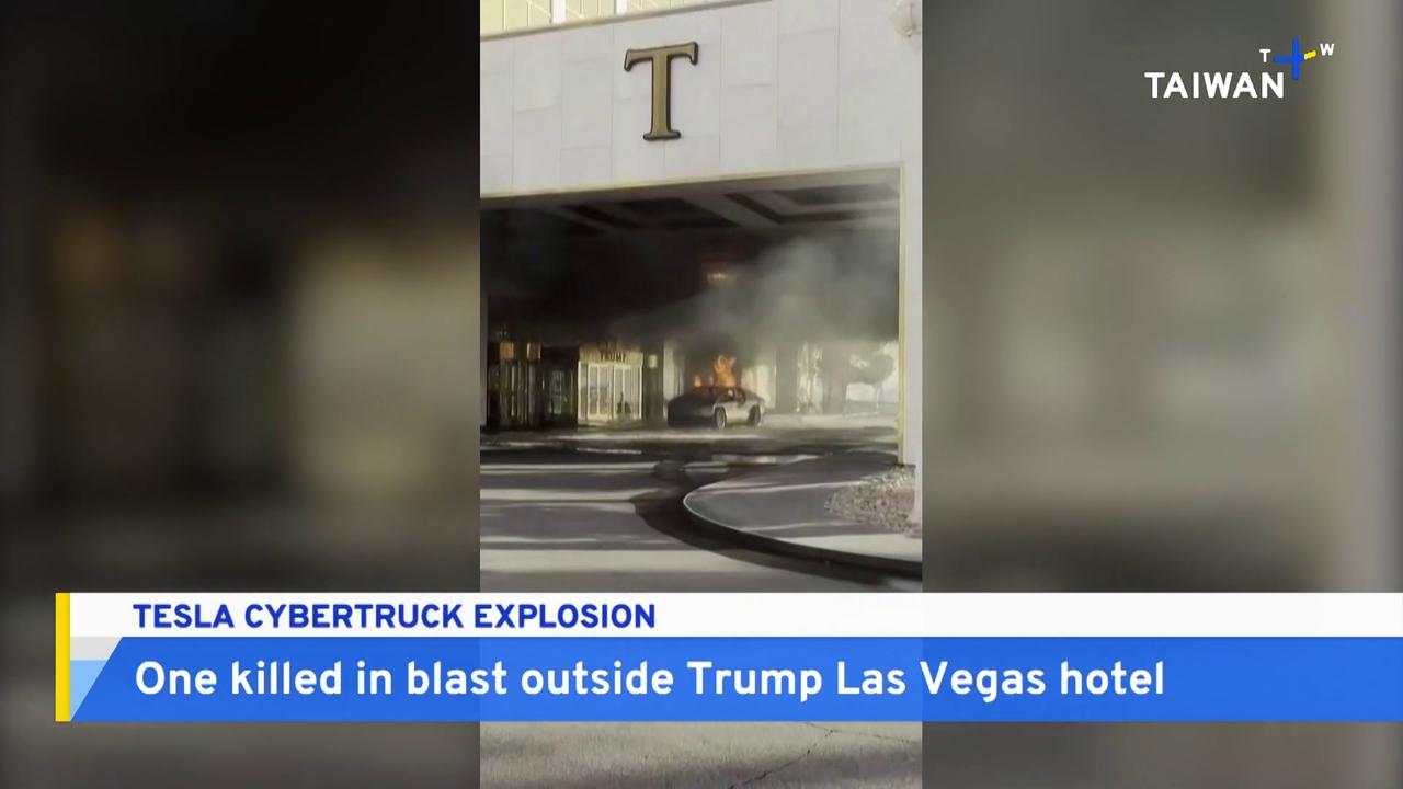 Tesla Cybertruck Explodes Outside Trump Las Vegas Hotel - TaiwanPlus News