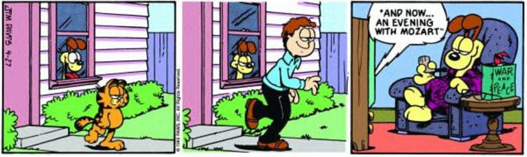 10 Best Odie Garfield Comic Strips, Ranked