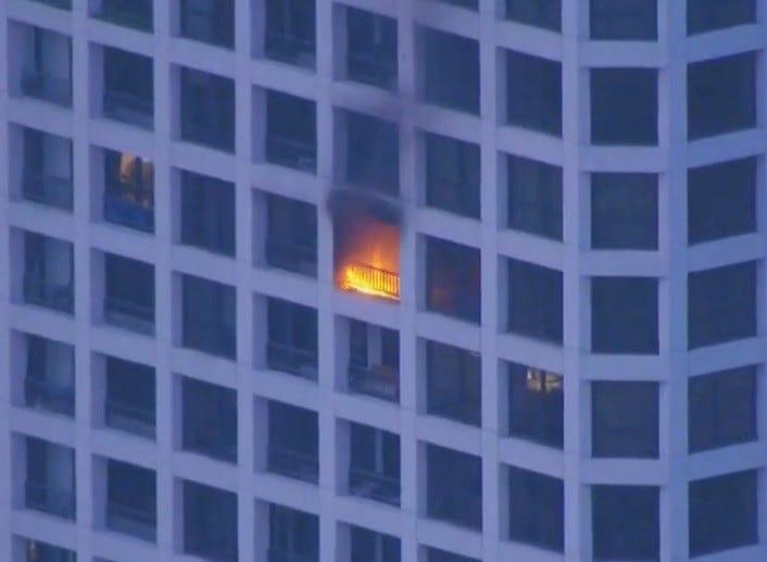 2 injured in Gold Coast high-rise fire, CFD says