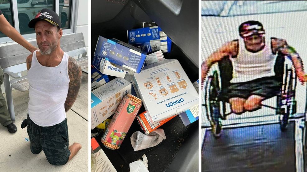 Legless man ditches wheelchair for getaway car after allegedly stealing ...