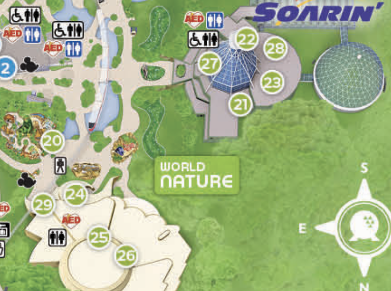 2025 EPCOT Map – Walt Disney World