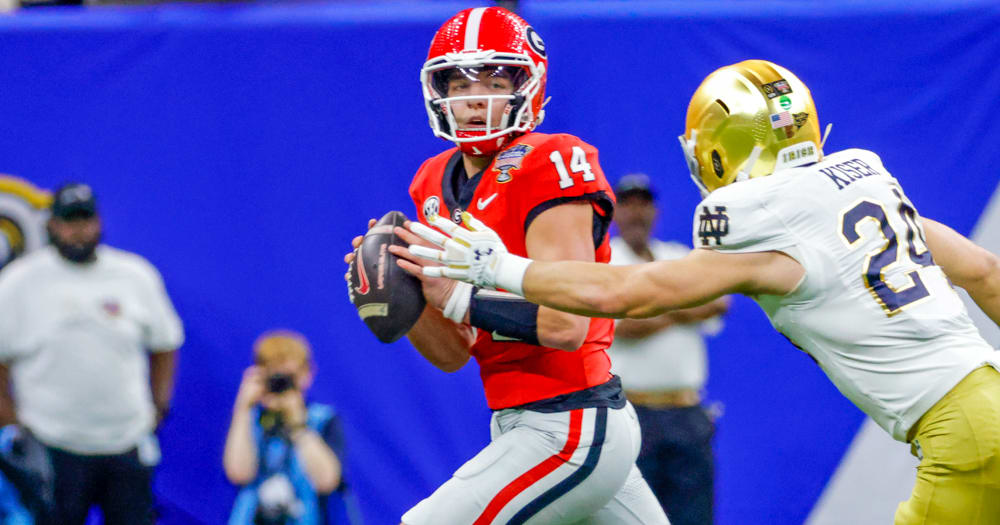 Halftime Notes: Georgia trails Notre Dame 13-3