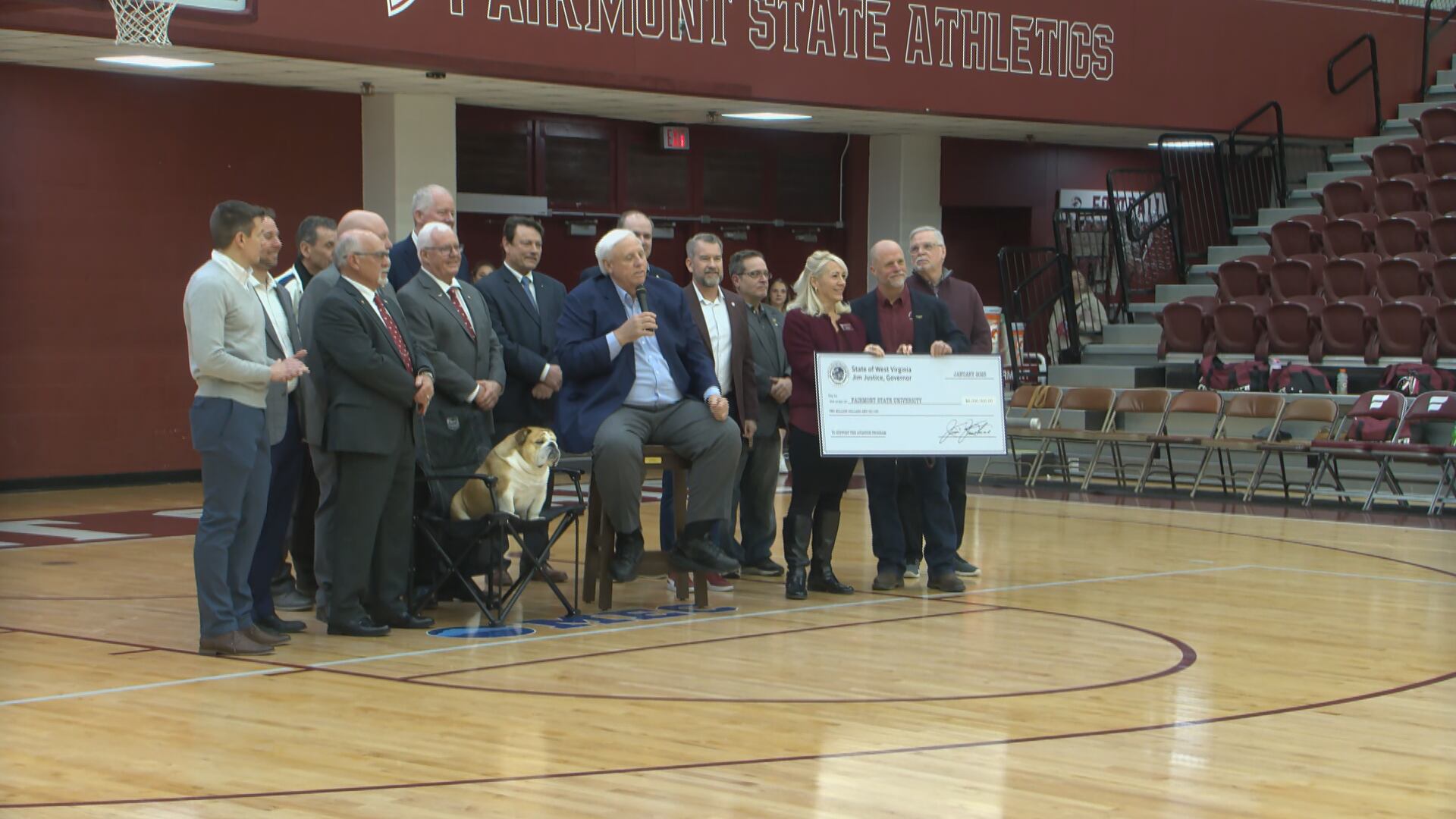 Justice presents $2M grant for Fairmont State aviation program