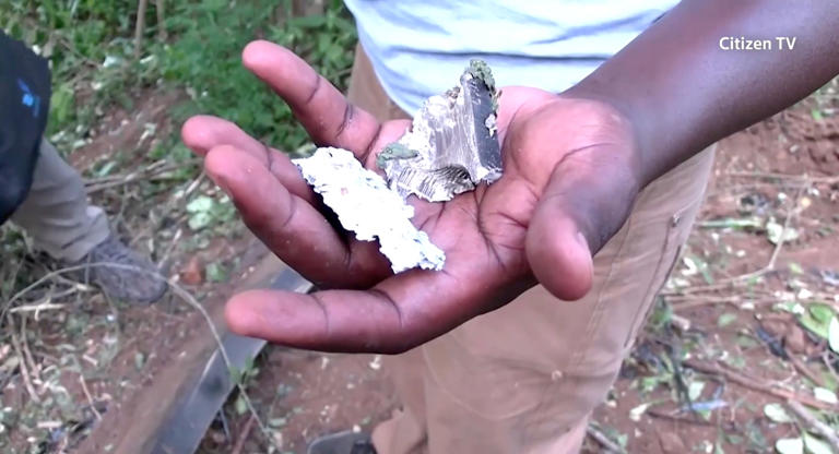 Photos show the 1,000 pounds of space debris that crash landed in Kenya ...