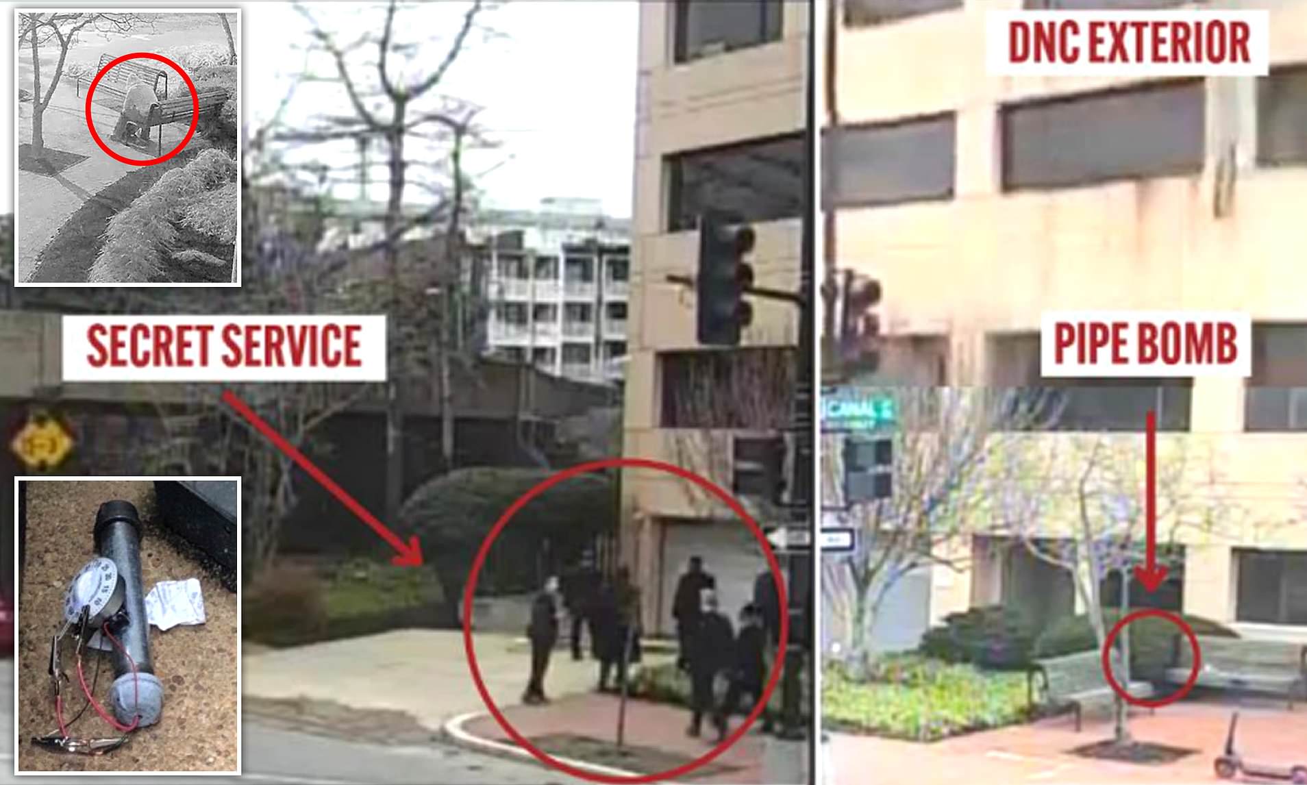 FBI releases new video of suspect planting pipe bomb outside DNC