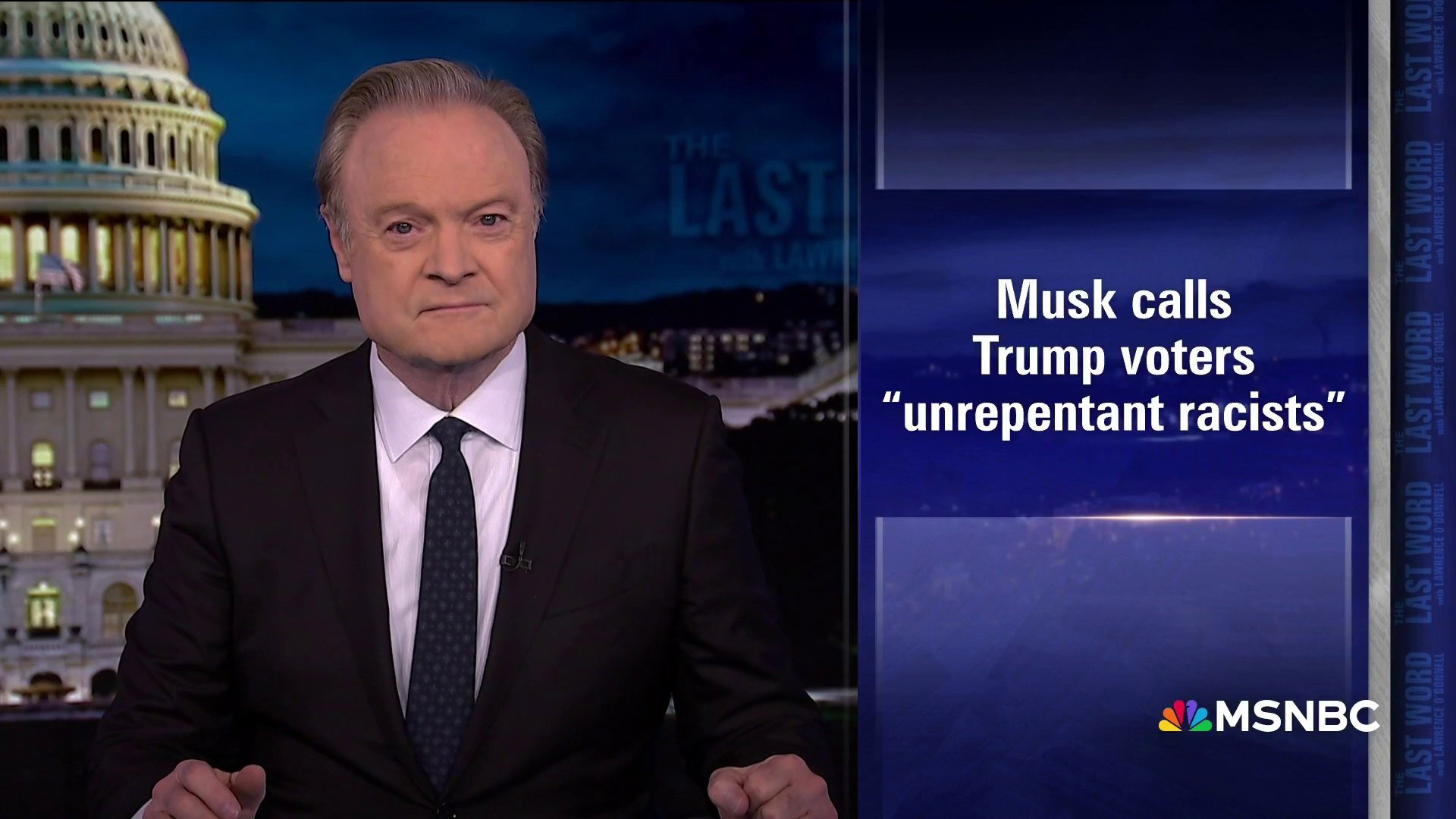 Lawrence: Elon Musk says ‘unrepentant racists’ support Trump Lawrence: Elon Musk says ‘unrepentant racists’ support Trump