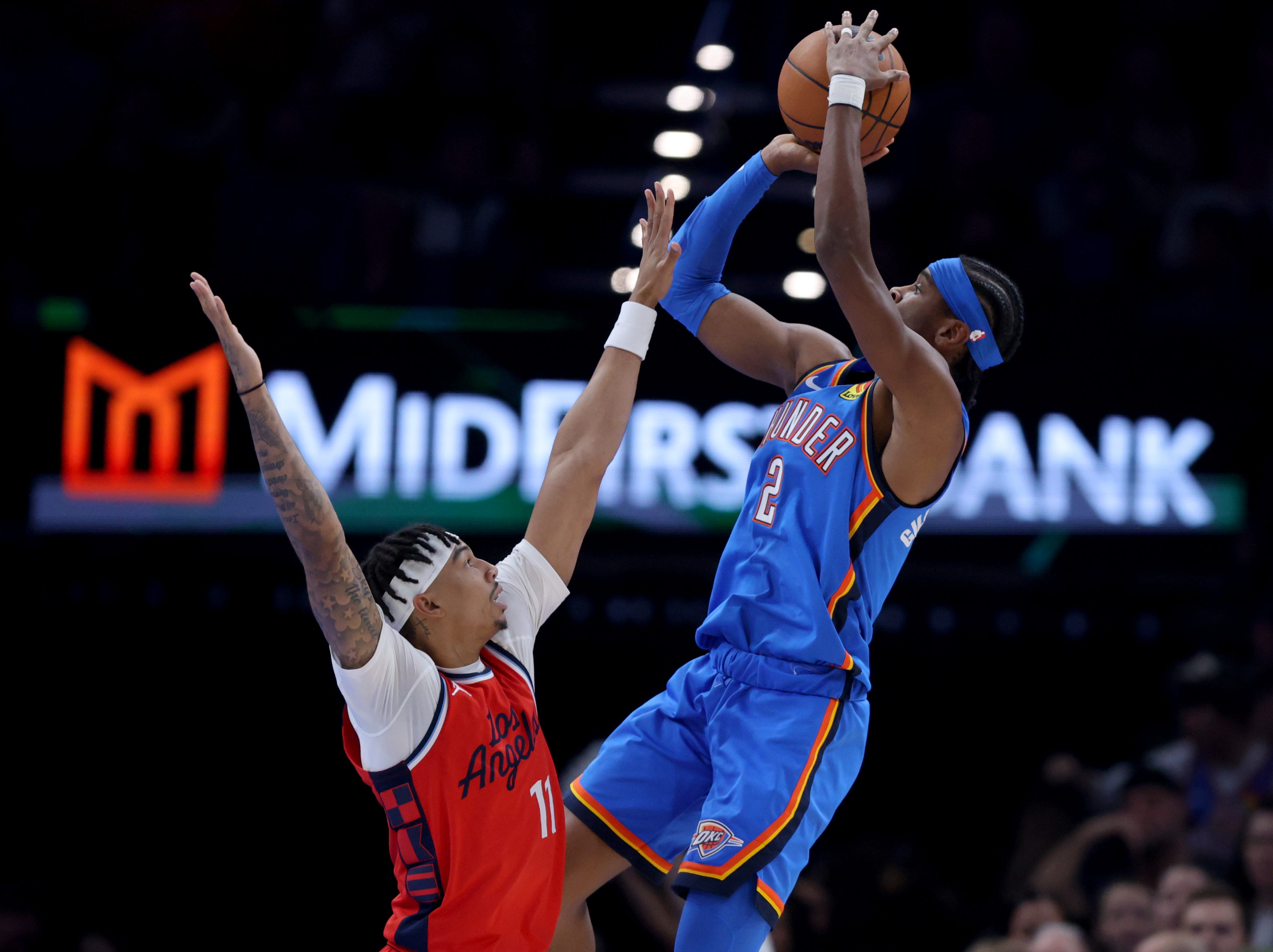 OKC Thunder sets team record with 13th consecutive win in rout of LA ...