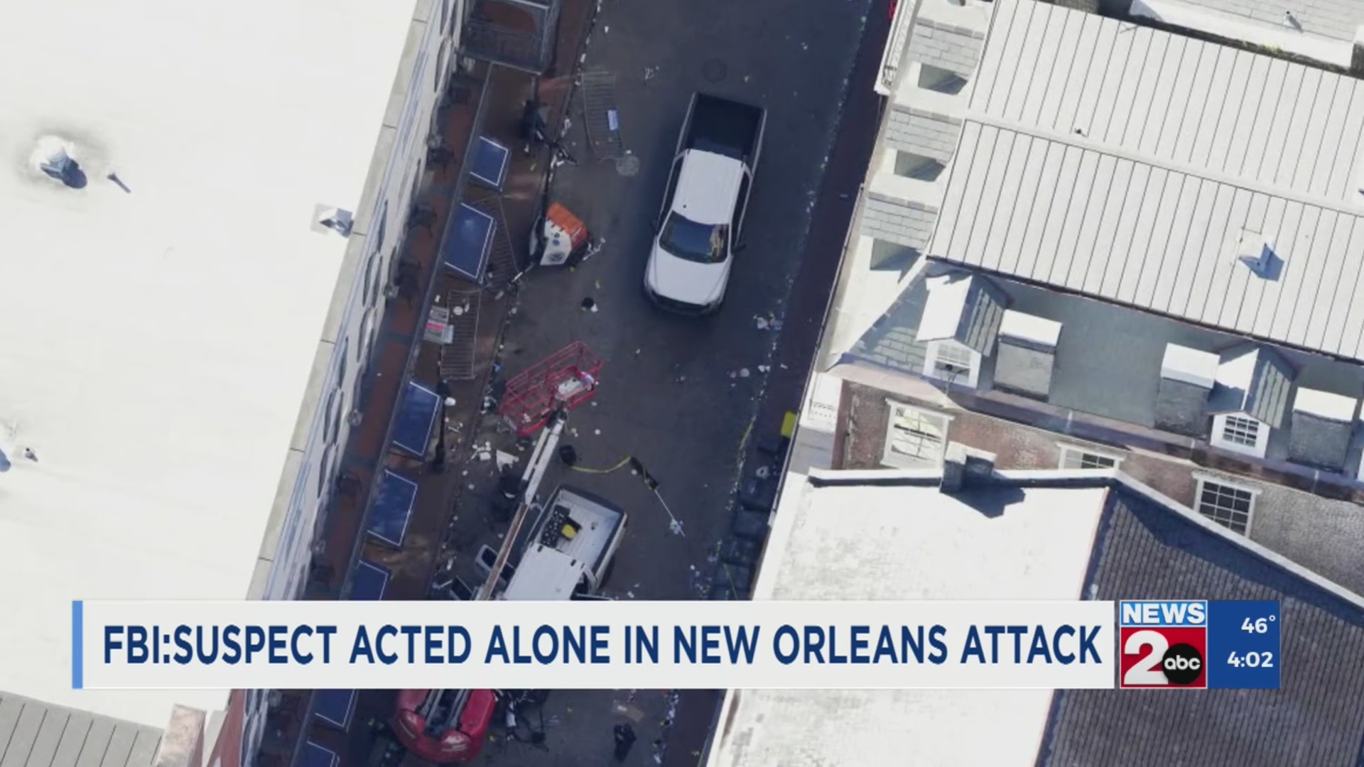 Louisiana officials, FBI say suspect in New Orleans attack acted alone