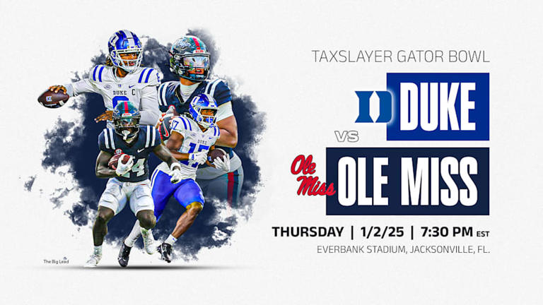Watch Duke vs Ole Miss Gator Bowl: live stream, TV channel, time, how ...