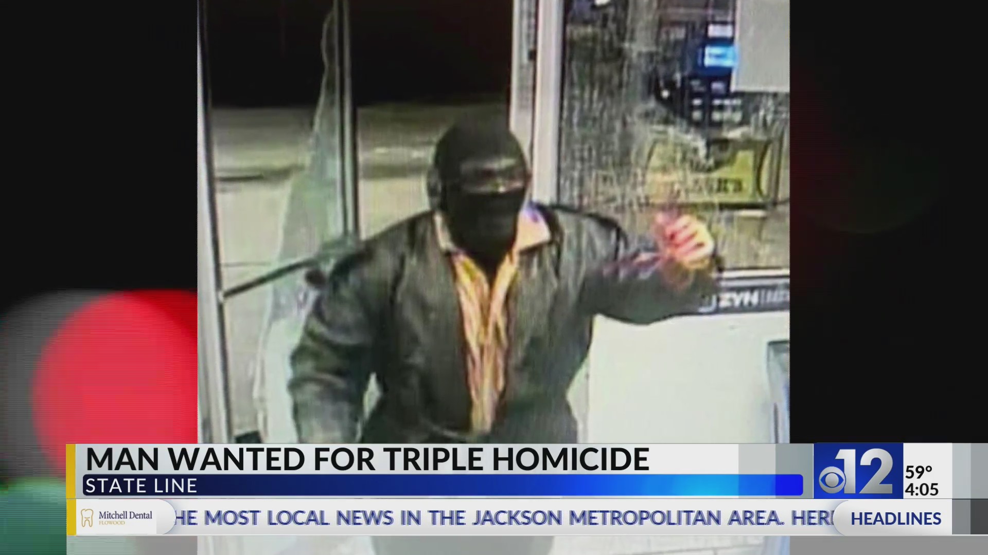 Mississippi authorities continue search for triple homicide suspect