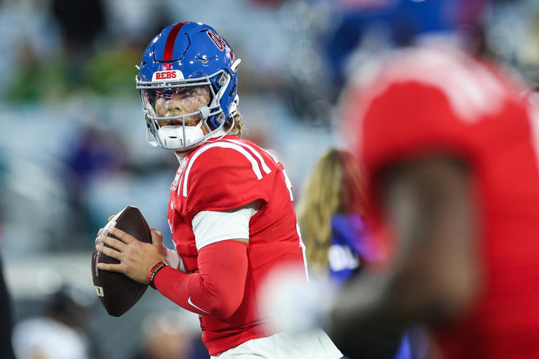 Jaxson Dart, Tre Harris among 11 Ole Miss football players invited to ...