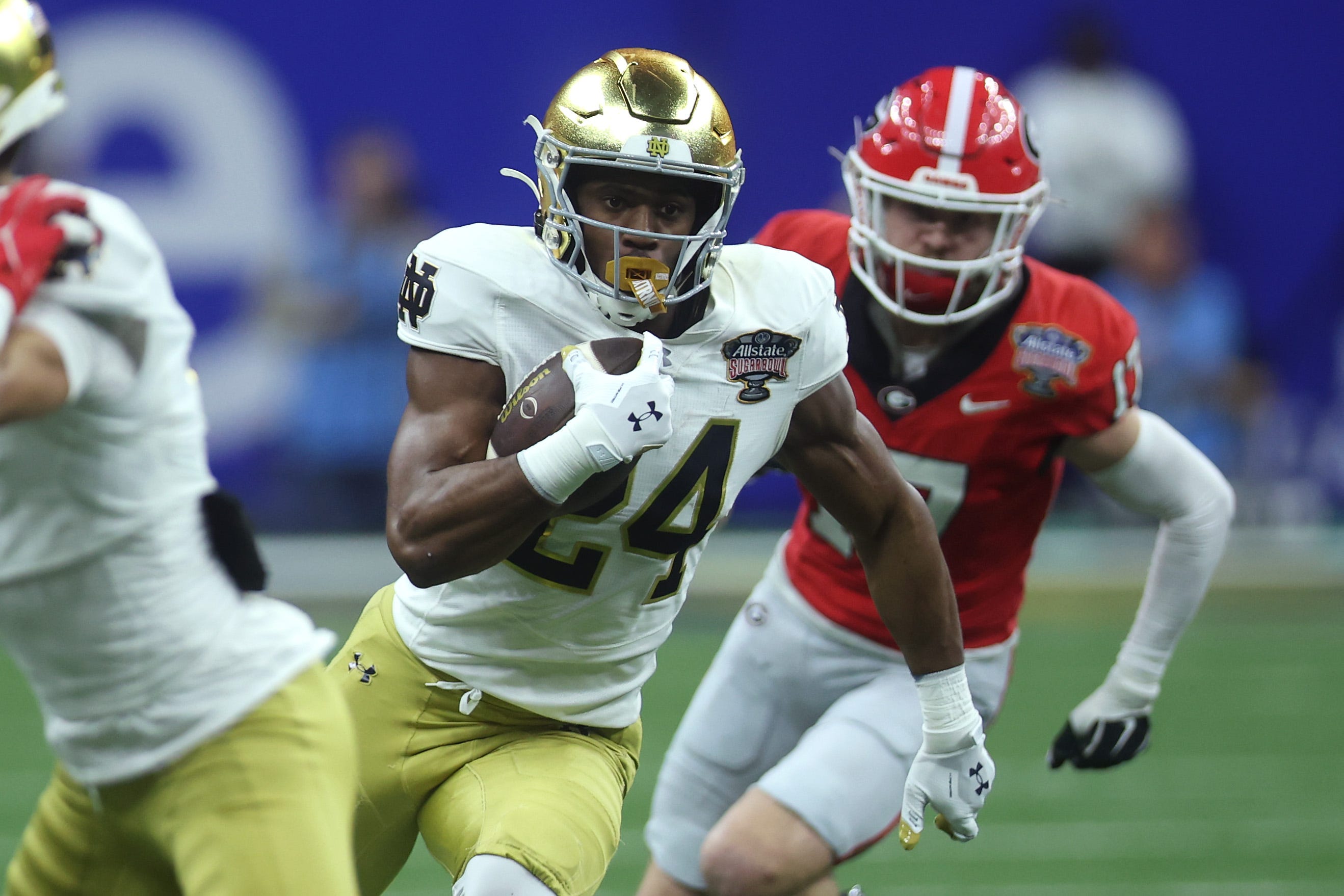 How running back Jadarian Price stays on track for Notre Dame football ...