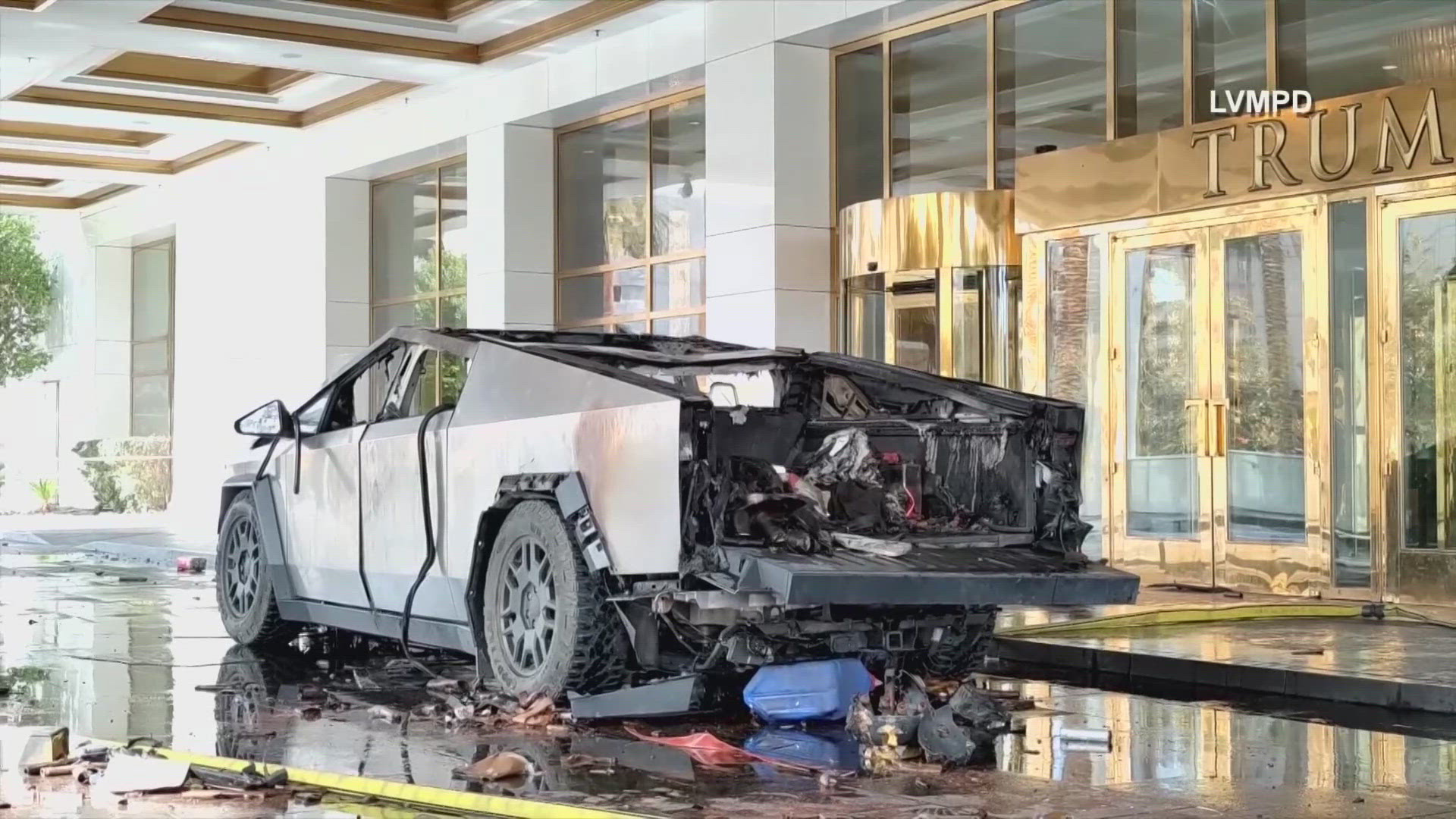 Tesla Cybertruck explosion in Las Vegas linked to man with connections ... Tesla Cybertruck explosion in Las Vegas linked to man with connections ...