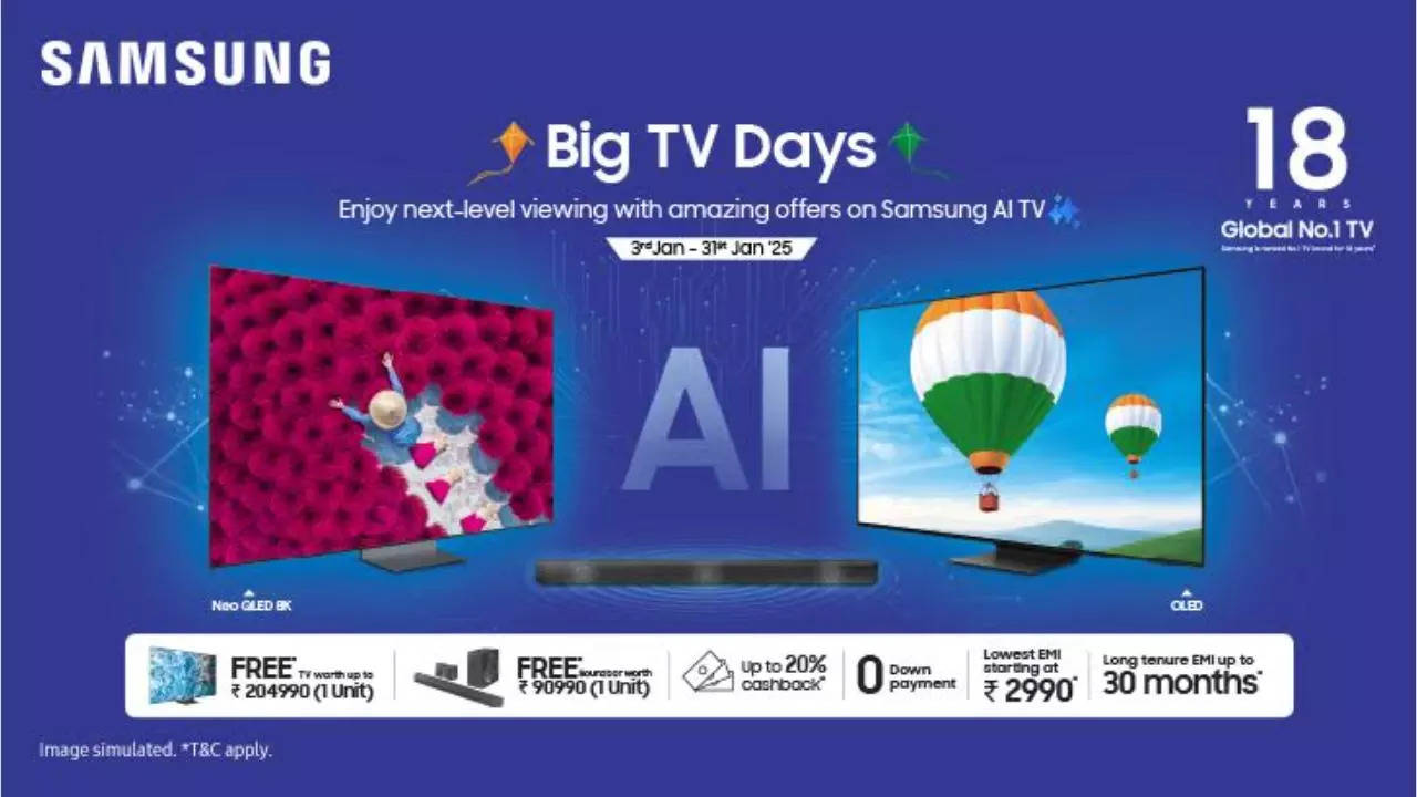 Samsung Big TV Days sale: Discount on premium range of Samsung Neo QLED ...