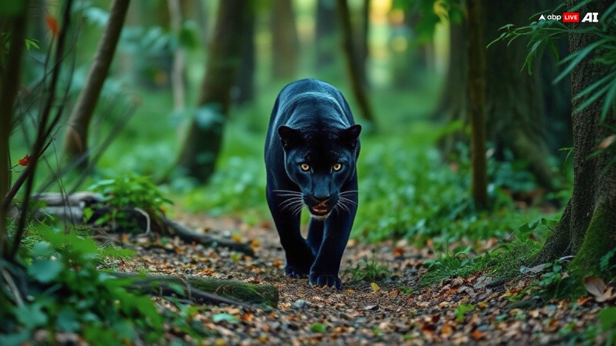 Forest Official Shares Video Of Majestic Rare Black Leopard In Odisha Forest: WATCH