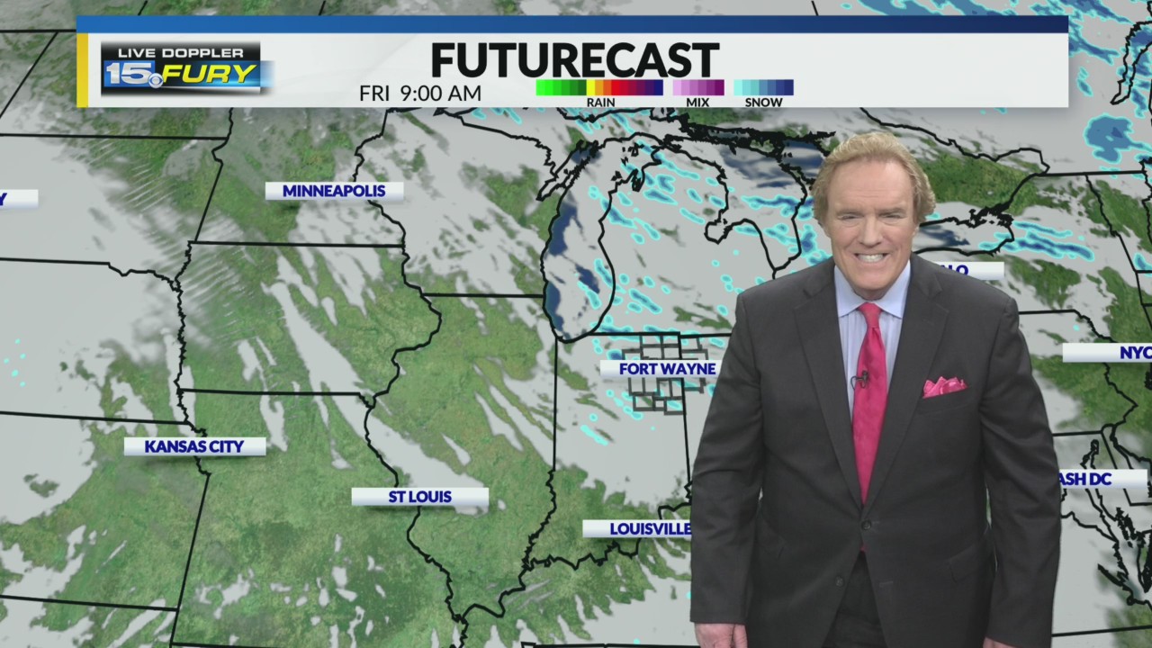 Very cold air moving in today