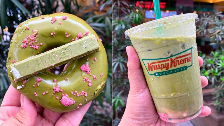 Taste Test: We Try Krispy Kreme's New Matcha Doughnuts + Drinks