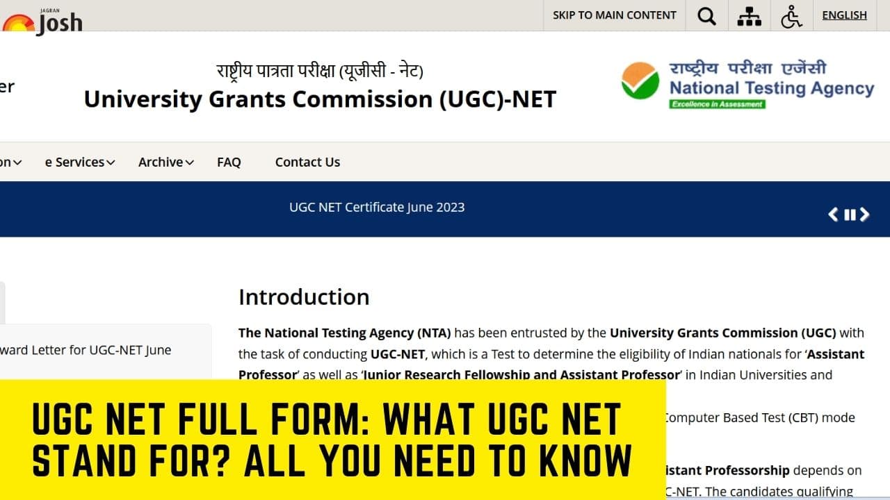 UGC NET Full Form: What UGC NET Stands For? All You Need to Know
