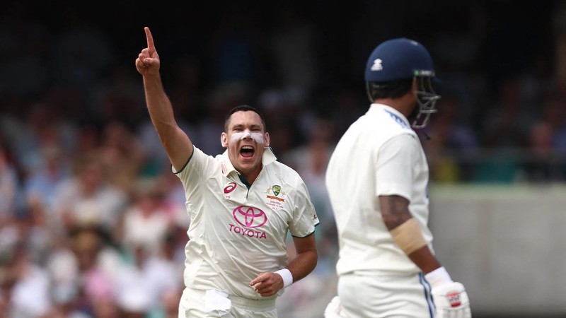 Scott Boland brings the heat as Australia rips through Rohit Sharma ...