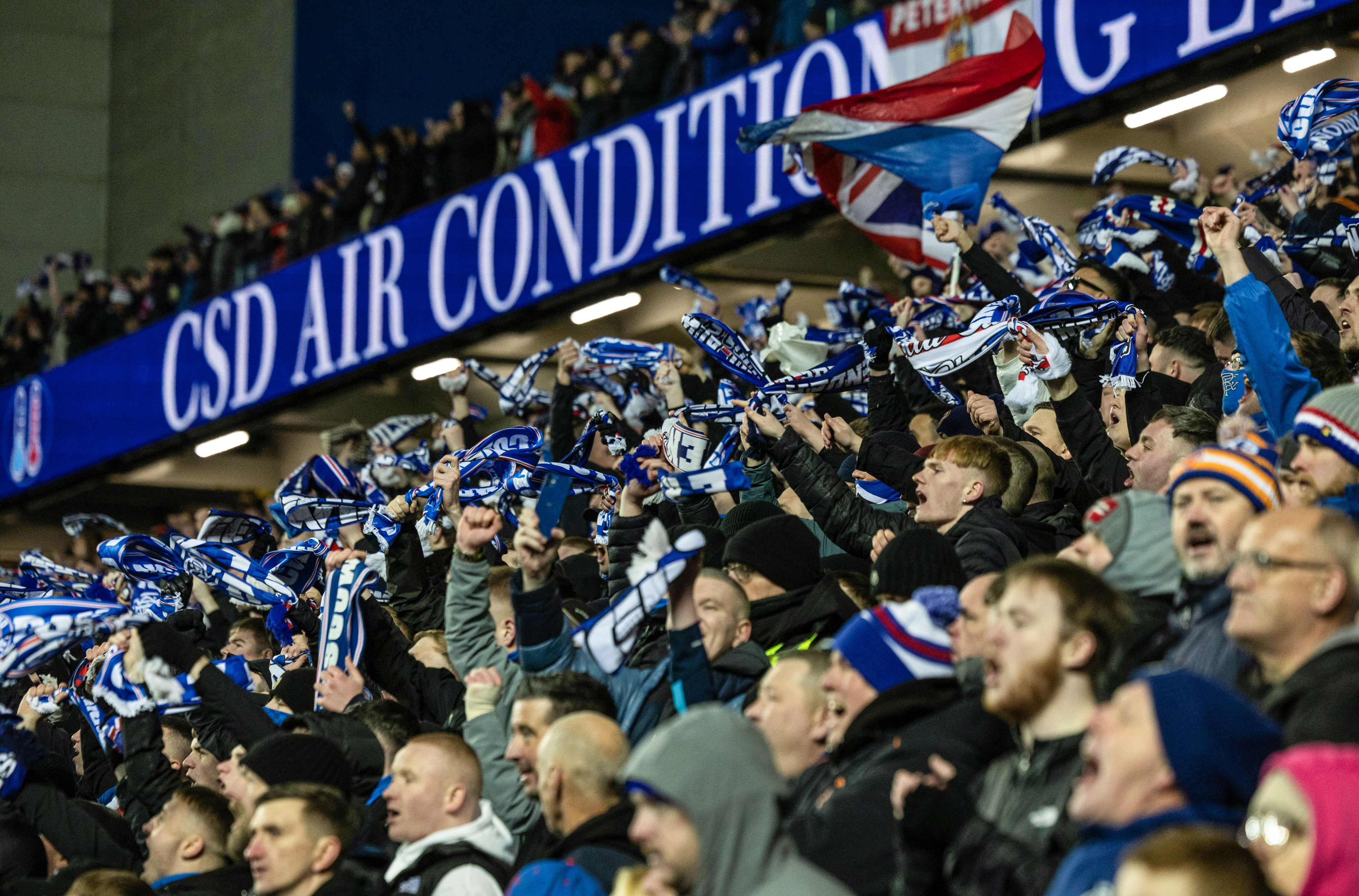 15 of the best Rangers fan photos during 3-0 win over Celtic ...