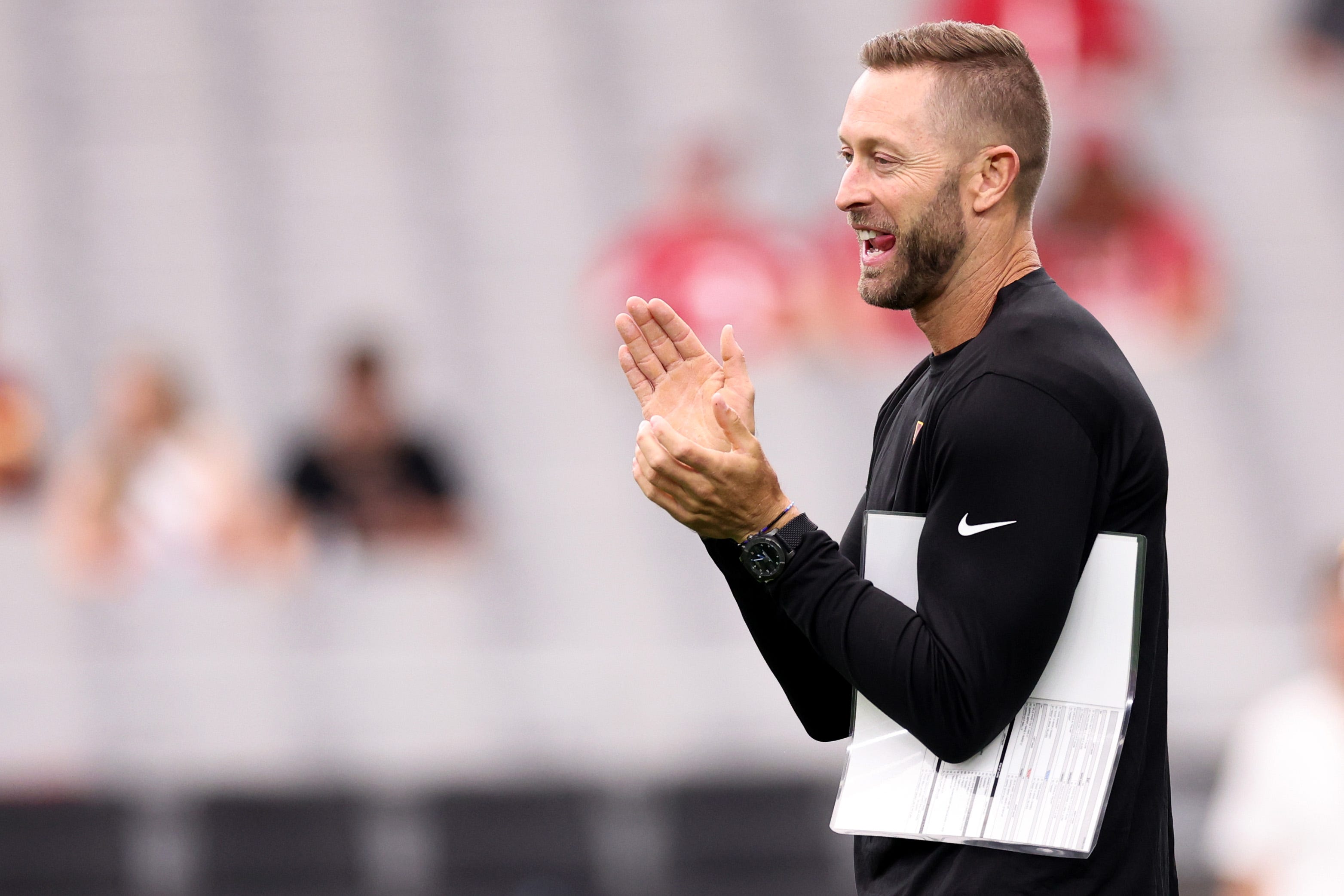 Commanders' OC Kliff Kingsbury makes the 'whitest mistake ever'