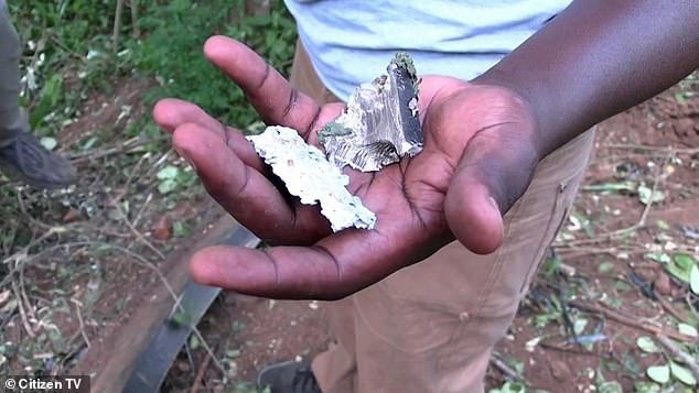 Half-ton burning space junk debris crashes down in Kenyan village