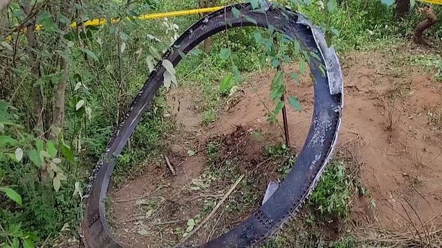 Red hot space junk weighing half a ton falls on Kenyan village