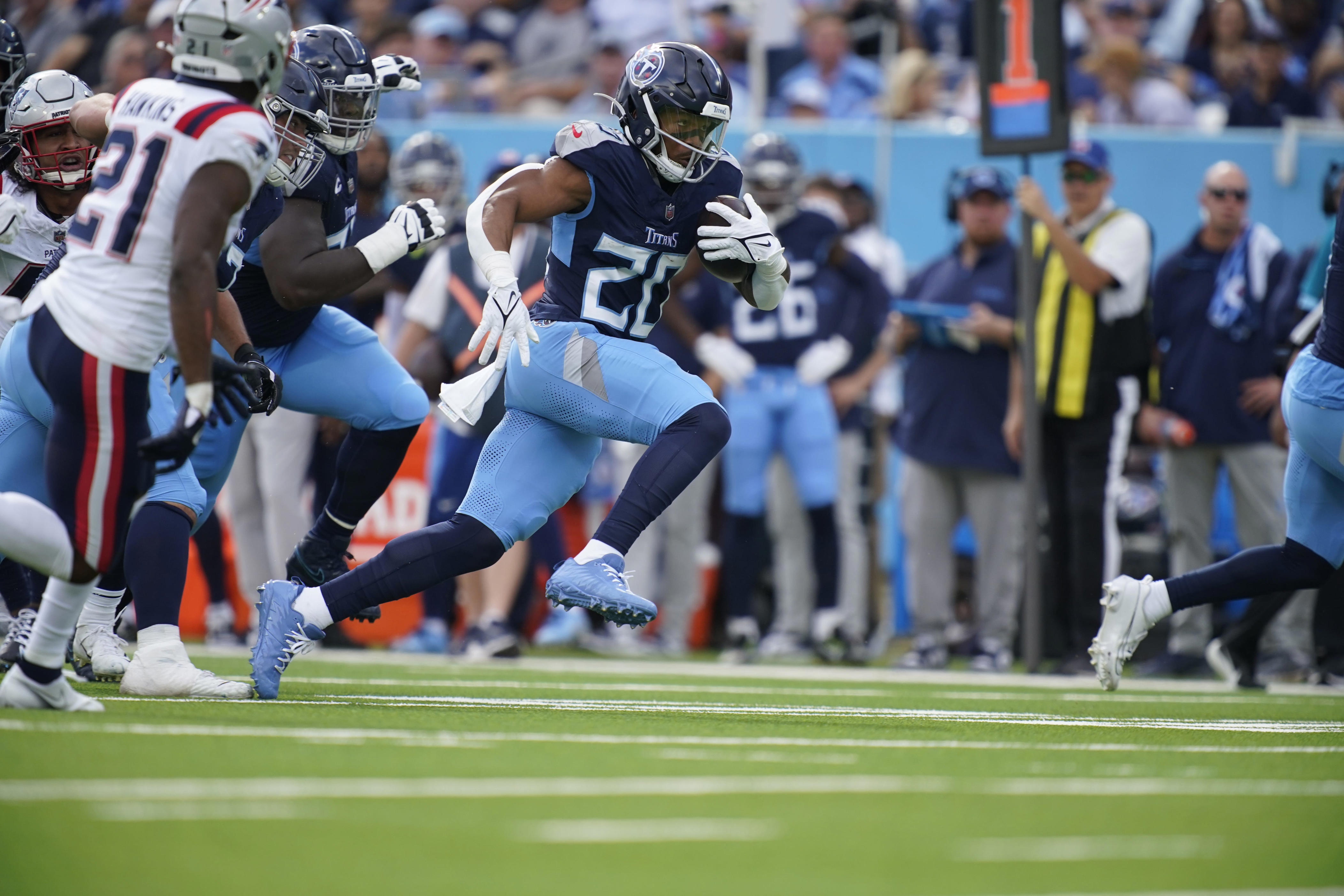 Titans' Tony Pollard and Arden Key have added incentives in Week 18