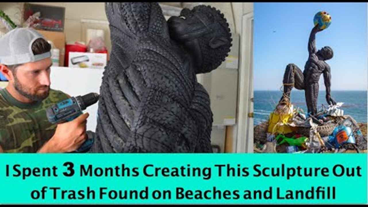 I Spent 3 Months Creating This Sculpture Out of Trash Found on Beaches ...