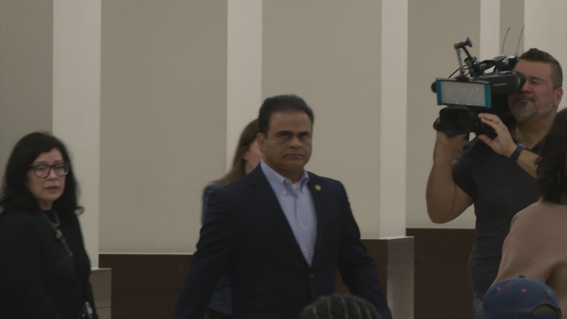 Fort Bend County Judge KP George in court for arraignment hearing
