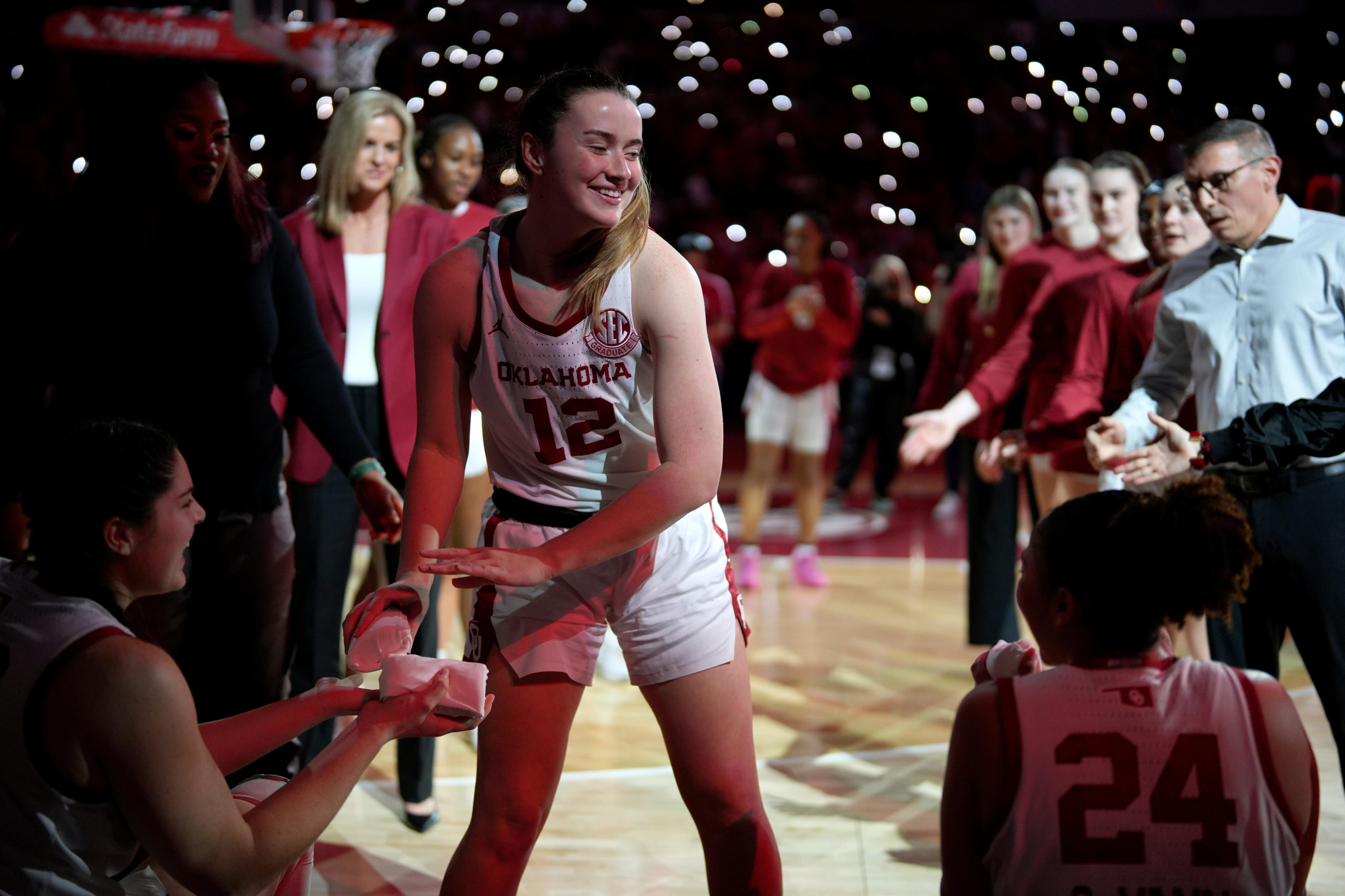 OU women's basketball holds off Ole Miss as Raegan Beers sits out ...