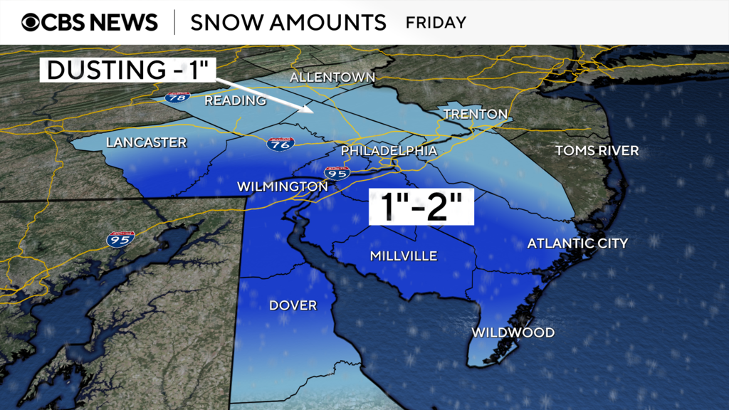 South Jersey and Delaware likely see the most snowfall from a Friday ...