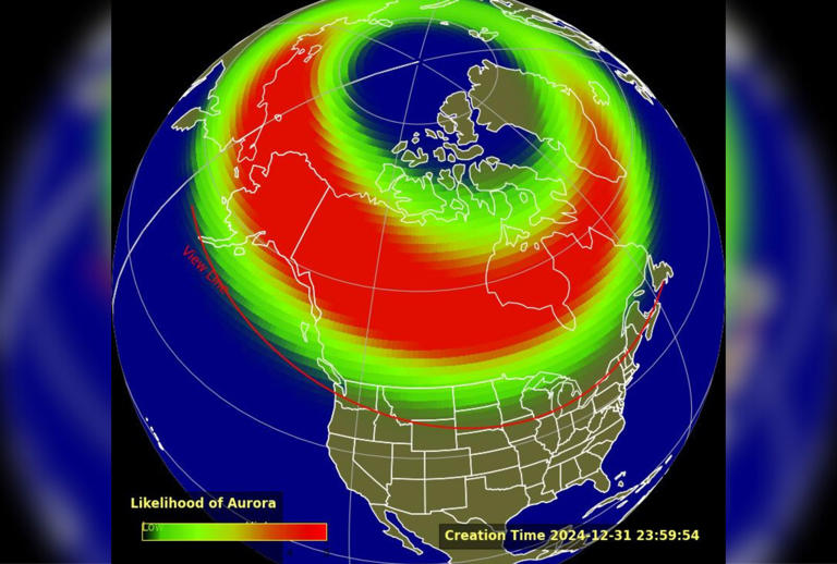 Map Shows Visibility of Northern Lights Due To Appear Soon