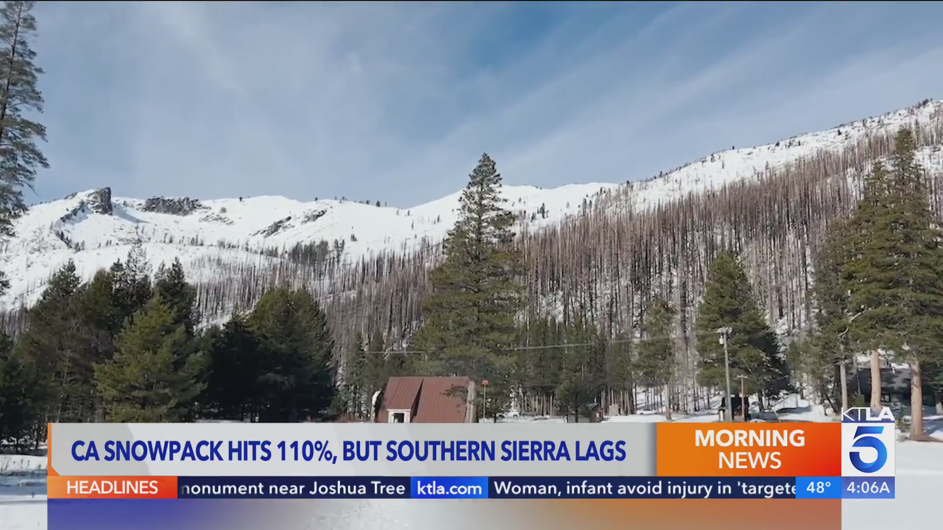 First snow survey shows above average California snowpack