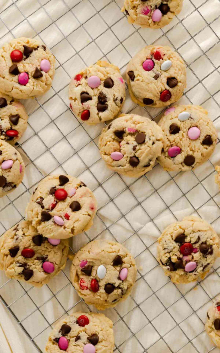 M&M Cookies with Chocolate Chips