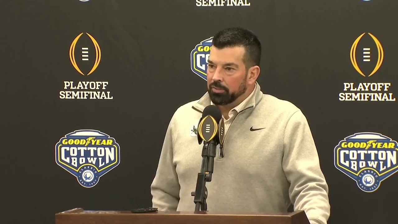 Ohio State coach Ryan Day speaks ahead of CFP semifinal