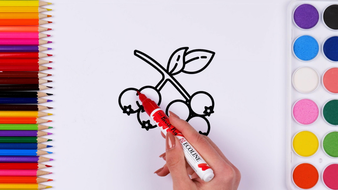 Coloring in Different Drawings and learning Colors