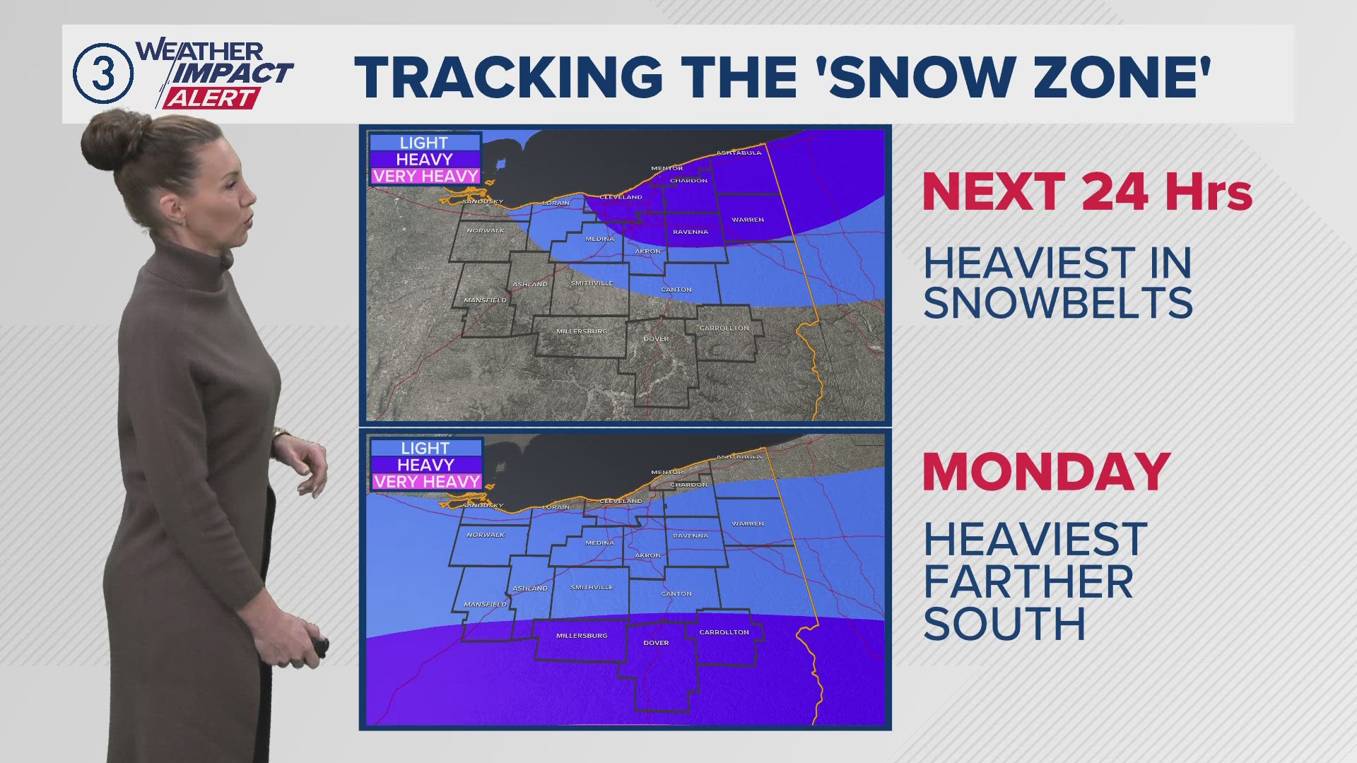 Cleveland weather: Lingering lake effect snow on Saturday with colder ...