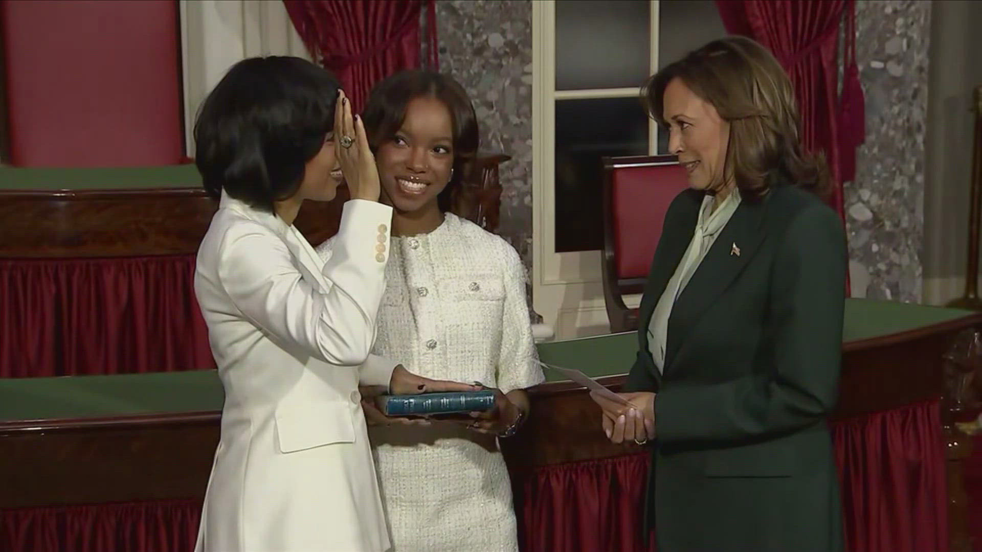 Angela Alsobrooks sworn in as US Senator for Maryland Angela Alsobrooks sworn in as US Senator for Maryland