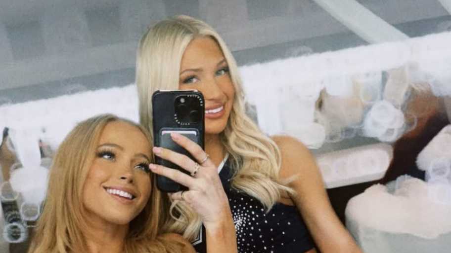 Dallas Cowboys Cheerleaders Sophy Laufer, Kylie Dickson sizzle in ...