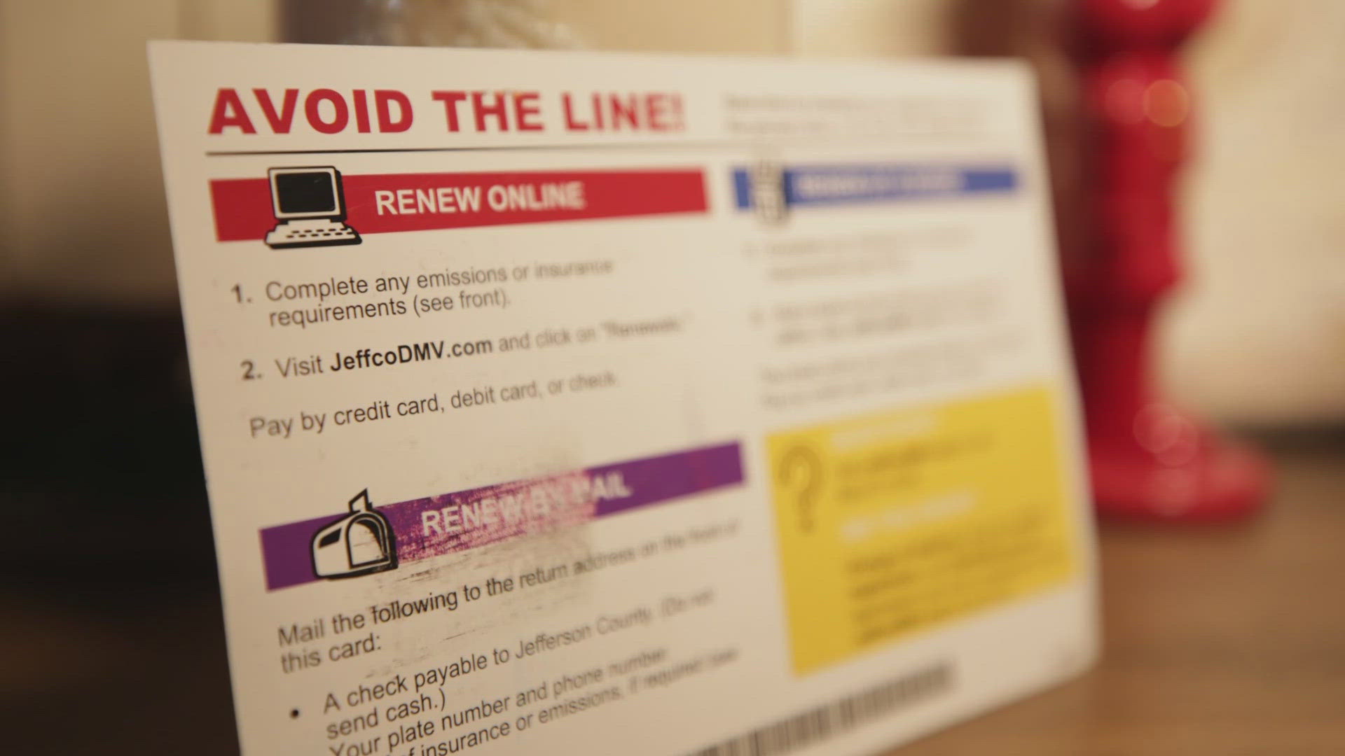 DMV sent out 38,000 vehicle registration renewal postcards with wrong ...