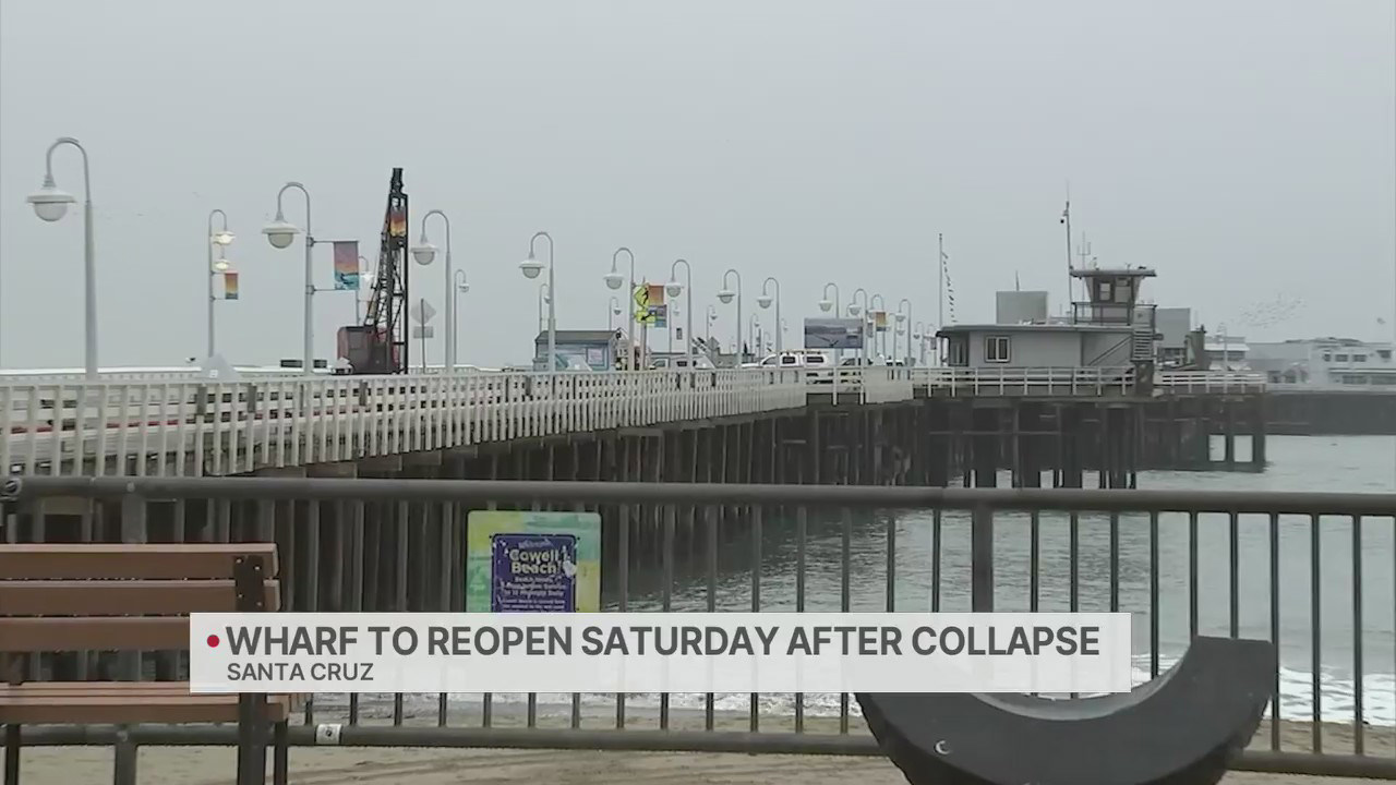 Santa Cruz Wharf to reopen after section collapsed Santa Cruz Wharf to reopen after section collapsed