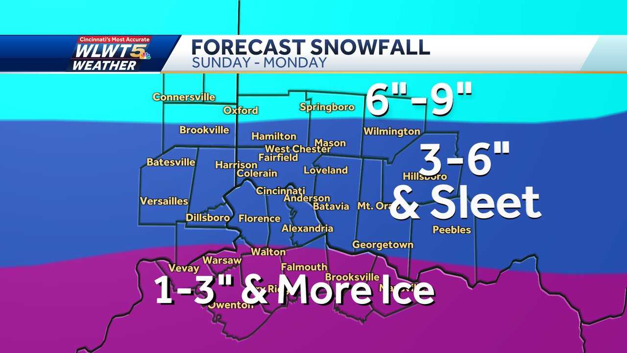 Winter Storm Watch: Heavy snow, ice, sleet all possible Sunday-Monday