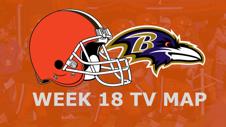Cleveland Browns vs. Baltimore Ravens: Week 18 TV Map