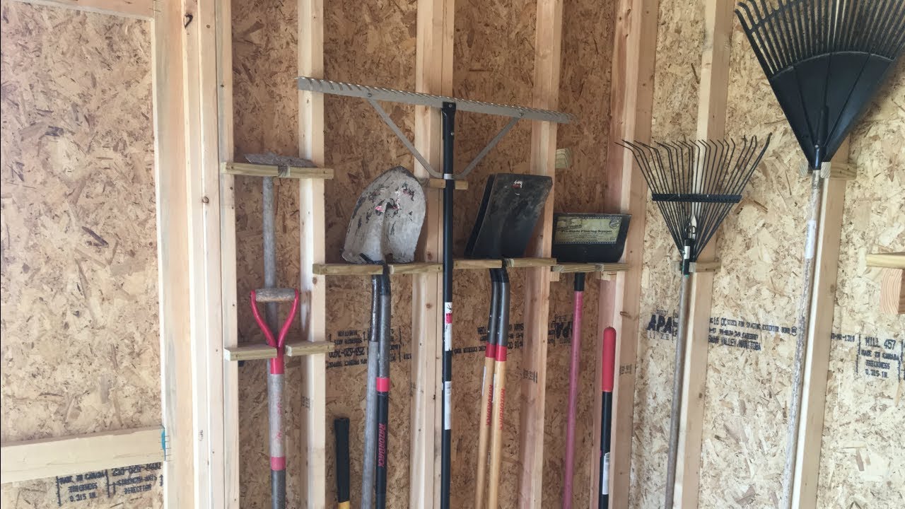 Build 7 easy shed organizing DIY projects