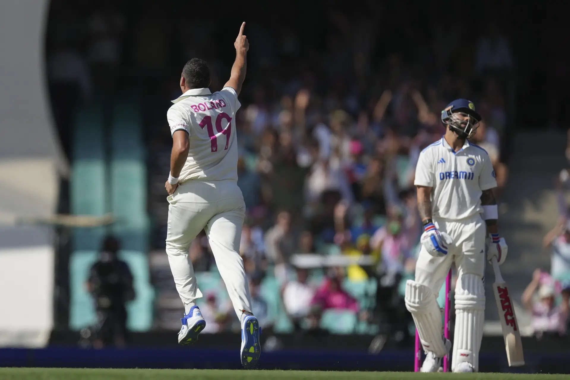 Virat Kohli's woes outside off-stump continue as Scott Boland dismisses ...