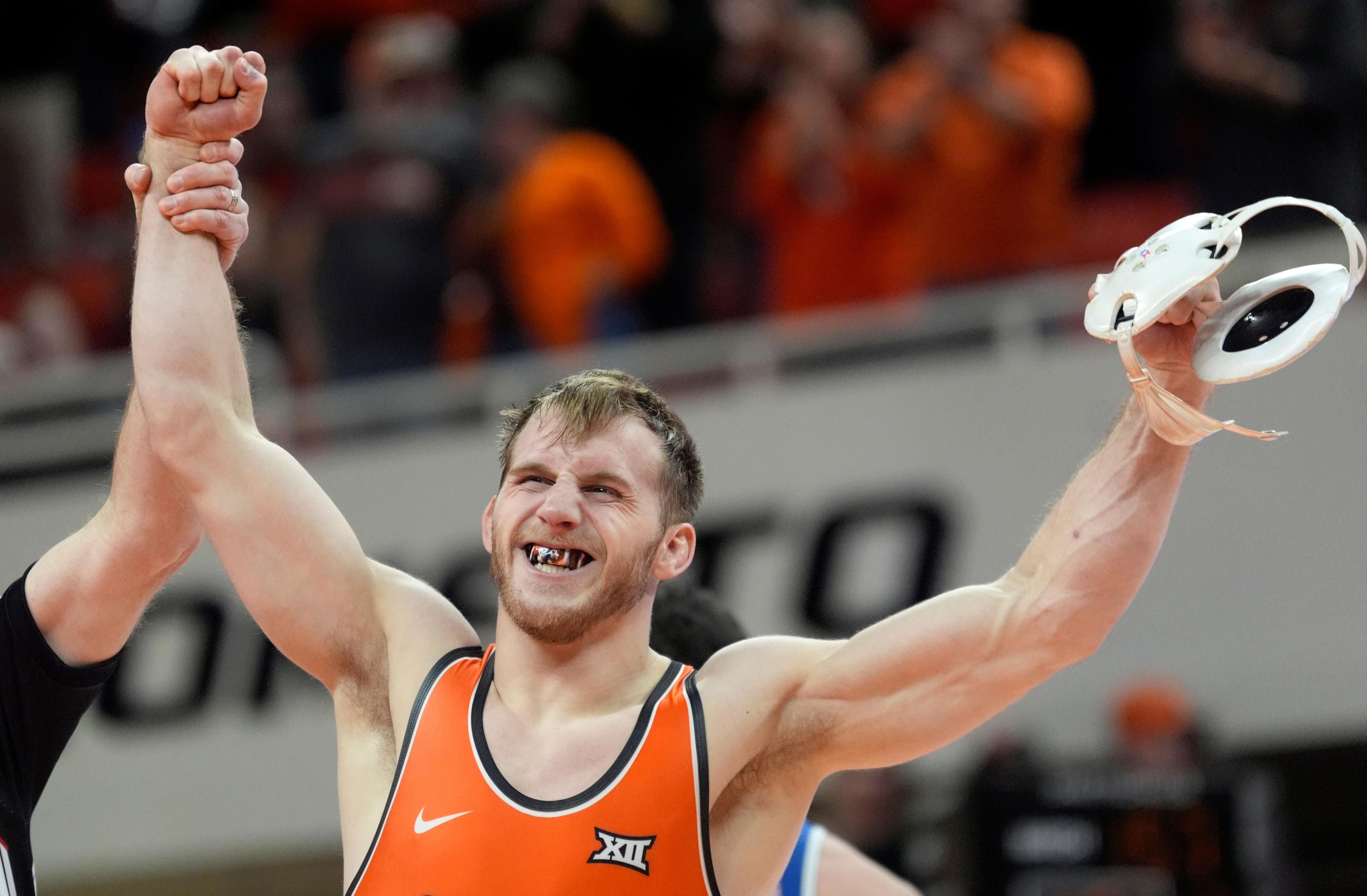 Why Oklahoma State wrestler Caleb Fish pulled redshirt to fill ...